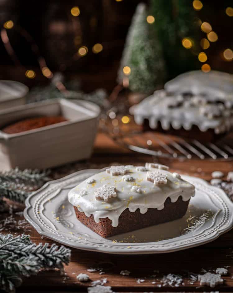 Gingerbread Mini Loaf Cakes with Lemon Glaze - Cooking With Wine Blog