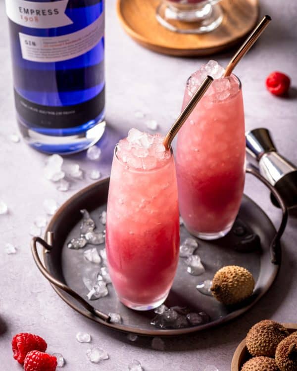 Raspberry Lychee Gin Spritz - Cooking With Wine Blog