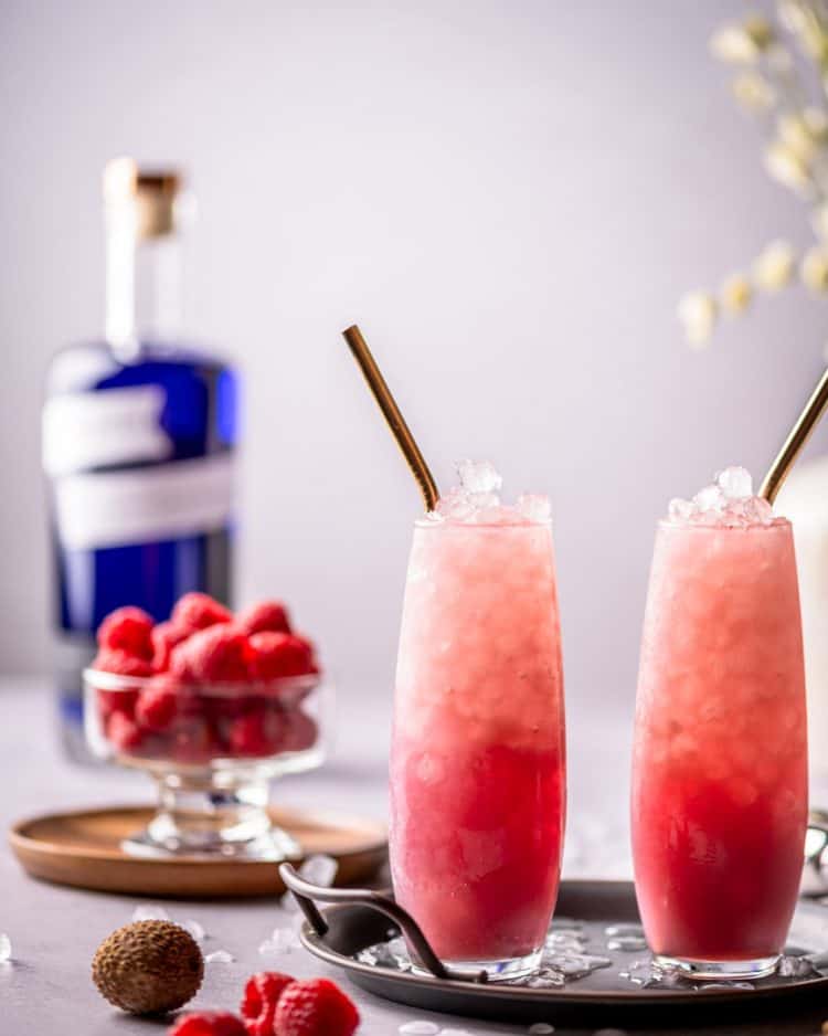 Raspberry Lychee Gin Spritz - Cooking With Wine Blog