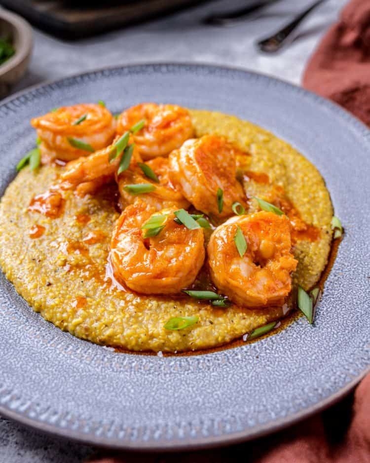 Red Chile Spiced Shrimp and Grits - Cooking With Wine Blog