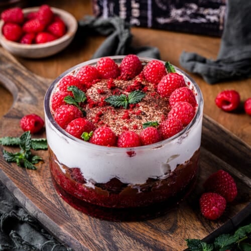 Chocolate Raspberry Red Velvet Trifle - Cooking With Wine Blog