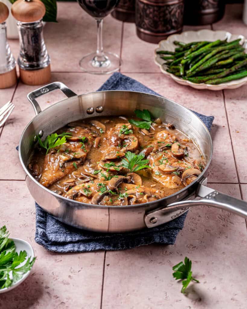 Chicken with Mushroom Marsala Sauce (Pollo al Marsala) - Cooking With ...