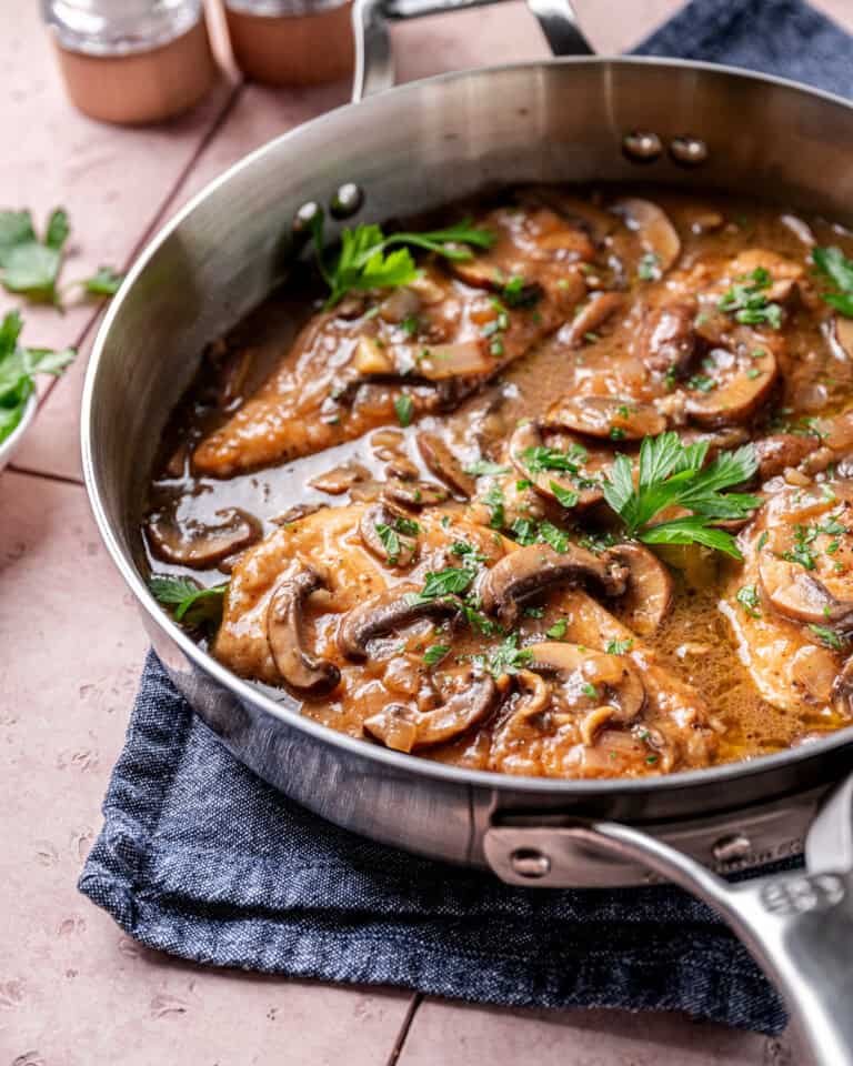 Chicken with Mushroom Marsala Sauce (Pollo al Marsala) - Cooking With ...