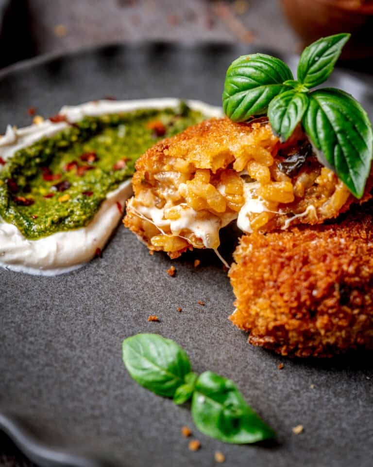 Pan Fried Risotto Cakes - Easy Leftover Risotto Recipe - Cooking With ...