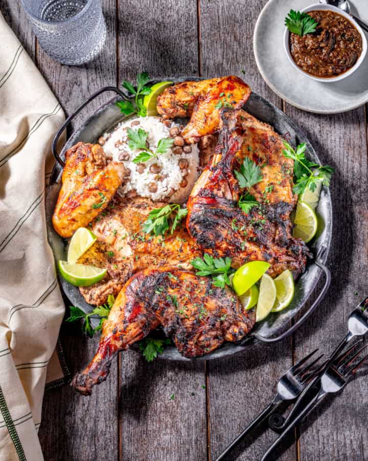 Grilled Jamaican Jerk Chicken Recipe (Overnight Marinade) - Cooking ...